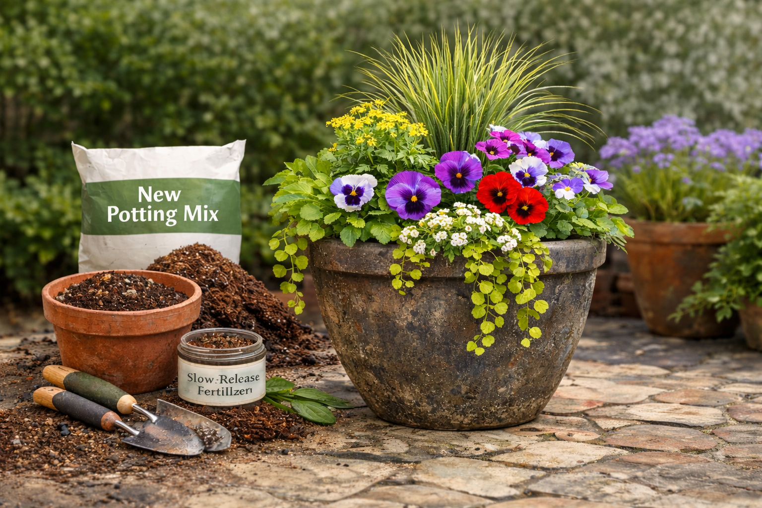 Container Gardening Refresh: Reuse Soil Safely & Design Stunning Early ...